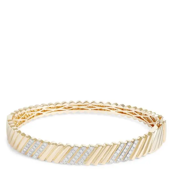 Benbridge 14k Yellow Gold Diamond Bangle Bracelet - Yg