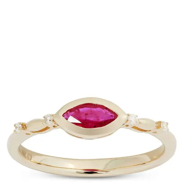 Benbridge 14k Yellow Gold Ruby Ring - Red