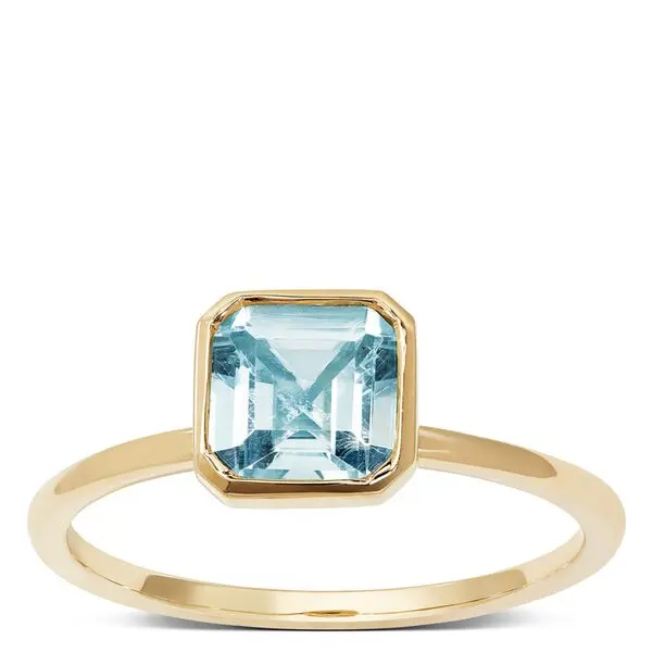 Benbridge 14k Yellow Gold Aquamarine Ring - Blue