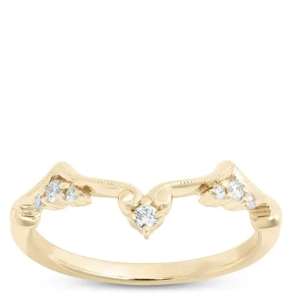 Benbridge Contoured Band Diamond Ring 14k Yellow Gold - Yg
