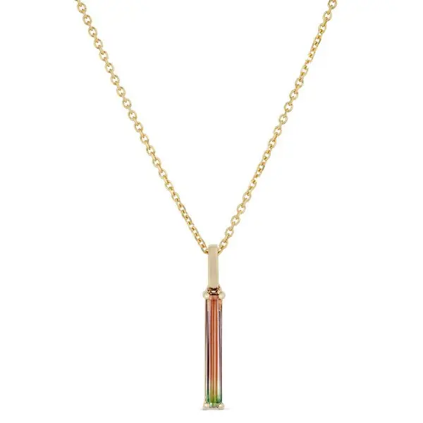 Benbridge Bi-colored Tourmaline Pendant Necklace - Yg