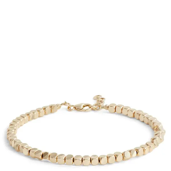 TOSCANO 7.5-inch 14k Yellow Gold Beaded Bracelet - Yg