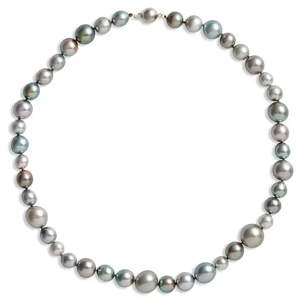 Benbridge 18-inch Cultured Tahitian Pearl Necklace - Gray