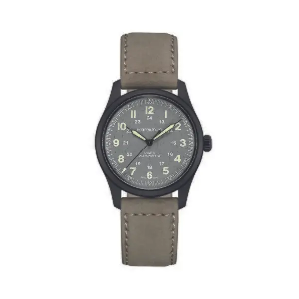 Hamilton Khaki Field Automatic Grey Dial Watch, 38mm - Titanium