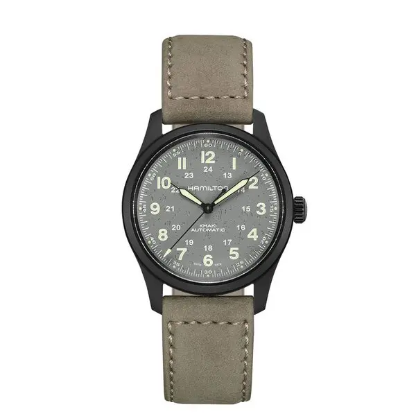 Hamilton Khaki Field Automatic Grey Dial Watch, 38mm - Titanium