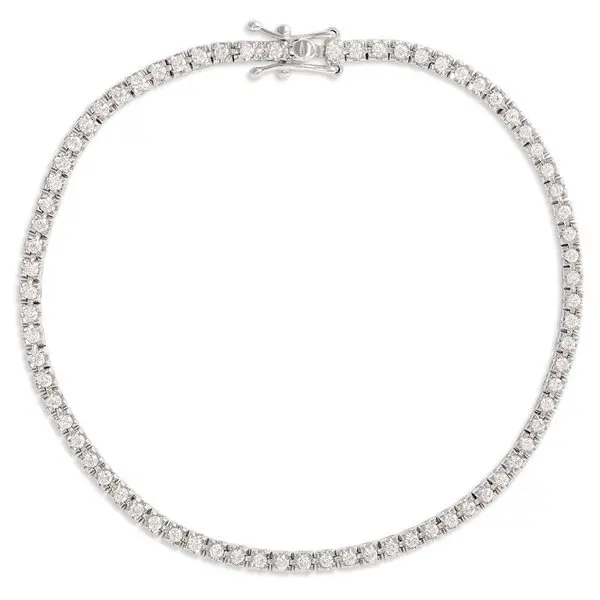 Benbridge 7-inch Diamond Bracelet In 14k Gold - White