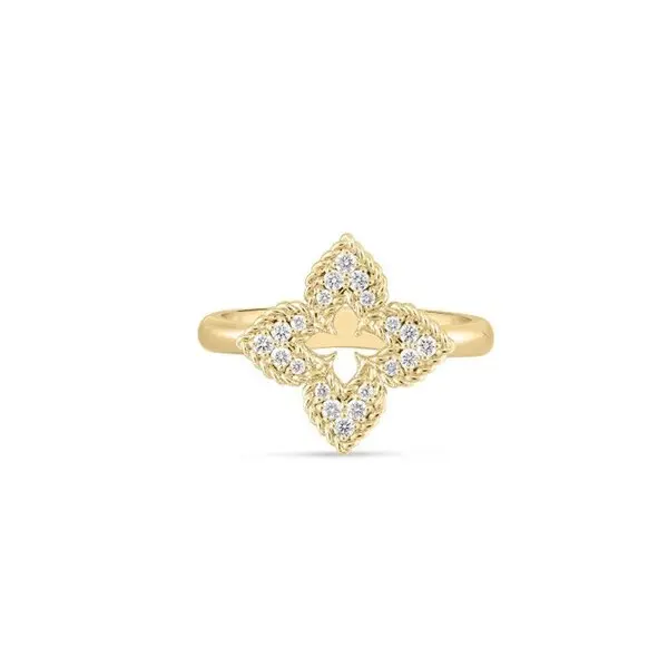 Roberto Coin Venetian Princess Diamond Ring 18k Yellow Gold - Yg