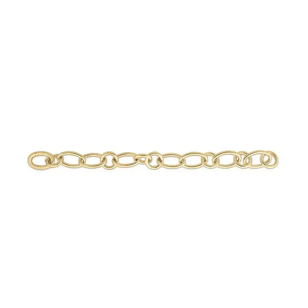 Roberto Coin Oval And Round Link Bracelet - Yg