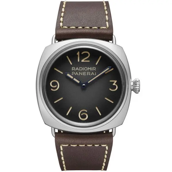 Panerai Radiomir Tre Giorni Black Dial Watch, 45mm - Stainless Steel