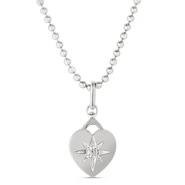 IKUMA Canadian Diamond Heart Pendant Necklace - Ss