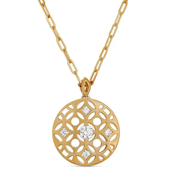 SIGNATURE Ben Bridge Diamond Pendant Necklace In 18k Yellow Gold - Yg