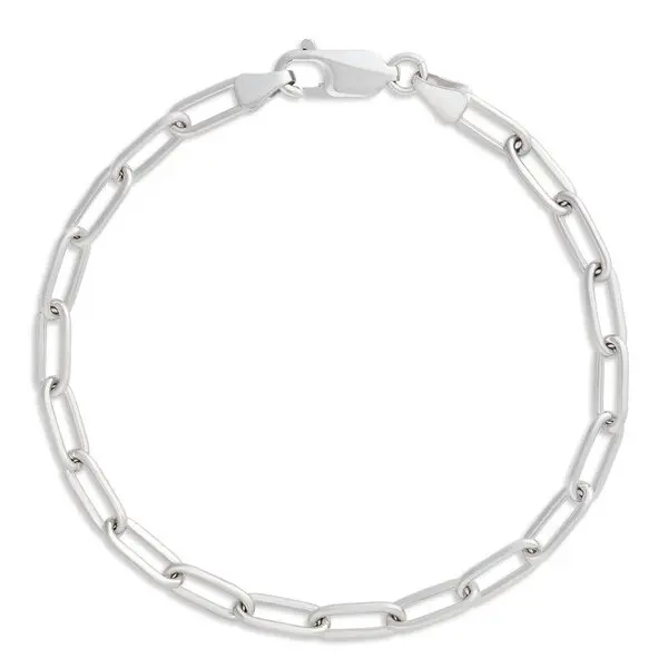 TOSCANO 7.5-inch Paperclip Link Bracelet - Wg