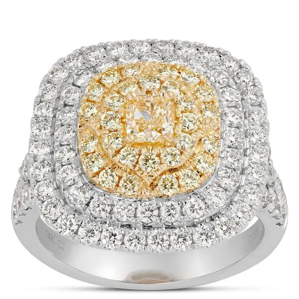 Benbridge 14k Gold Two Tone Diamond Ring - Tt