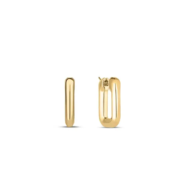 Roberto Coin 18k Yellow Gold Square Hoop Earrings - Yg