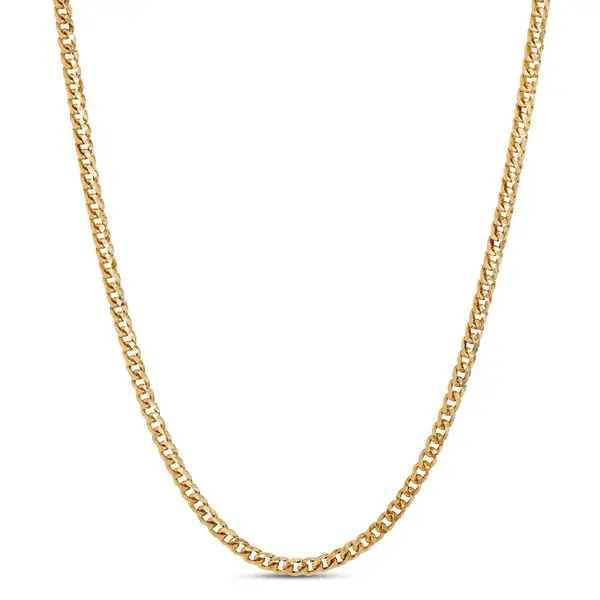 TOSCANO 24-inch Round Franco Chain Necklace In 18k Yellow Gold - Yg