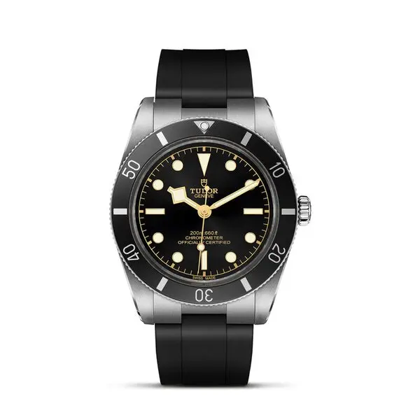 TUDOR Black Bay 54 Black Dial Watch - Stainless Steel