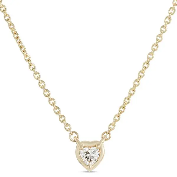 Benbridge Heart Shaped Diamond Pendant Necklace - H-j