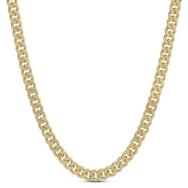 TOSCANO 24-inch Mirror Curb Necklace In 14k Yellow Gold - Yg