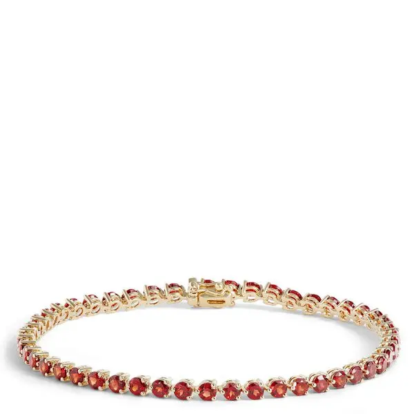 Benbridge Round Garnet Gemstone Bracelet - Red