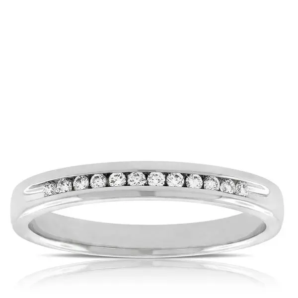 Benbridge Diamond Ring 14k White Gold 1/10 Ctw - H-i