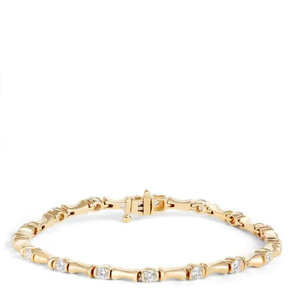 SIGNATURE Ben Bridge Diamond Bracelet 18k Yellow Gold - Not Applicable
