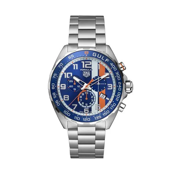 Tag Heuer Formula 1 X Gulf Watch 43mm - Stainless Steel