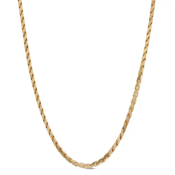 TOSCANO 14k Yellow Gold Pyramid Link Chain - Yg
