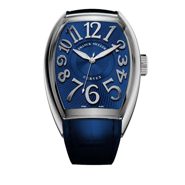Franck Muller Curvex Cx Classic Blue Dial Watch - Stainless Steel