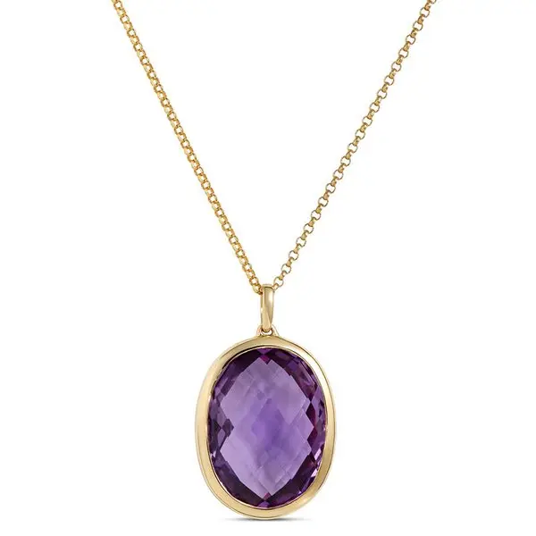 Benbridge 14k Yellow Gold Amethyst Pendant - Yg