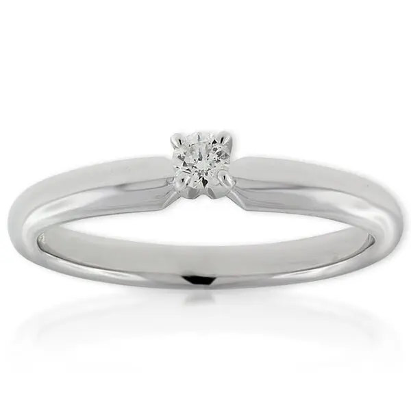 IKUMA 1/10 Ct. Diamond Ring In 14k White Gold - Wht
