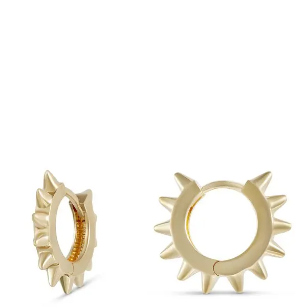 Benbridge 14k Yellow Gold 10mm Spike Hoop Earrings - Yg