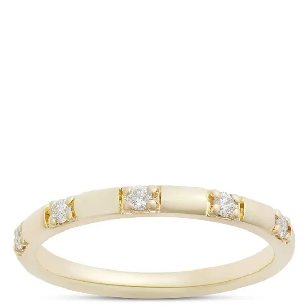 Benbridge Stackable Diamond Band In 14k Yellow Gold - Yg
