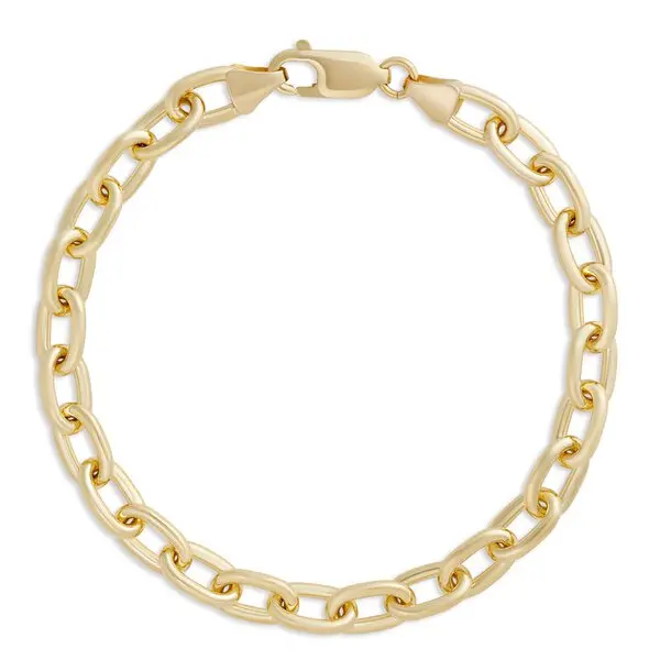 TOSCANO 7.5-inch 14k Yellow Gold Oval Link Bracelet - Yg