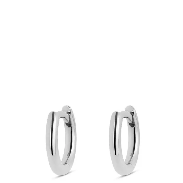 Benbridge 14k White Gold Hoop Earrings - Wg