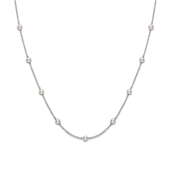 Mikimoto 18k Gold Akoya Pearl Necklace - White