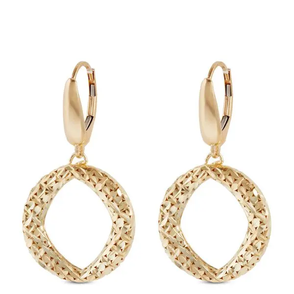 TOSCANO Open Circle 14k Yellow Gold Earrings - Yg