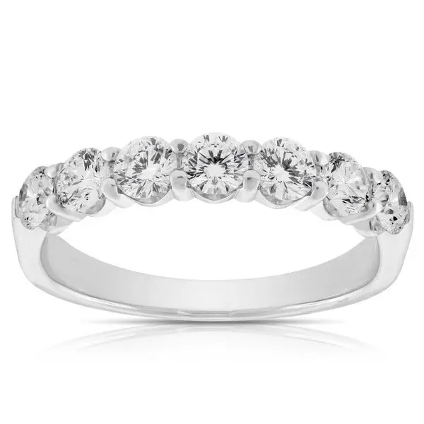 SIGNATURE 18k White Gold 1 Ctw. 7-stone Diamond Band - Wg