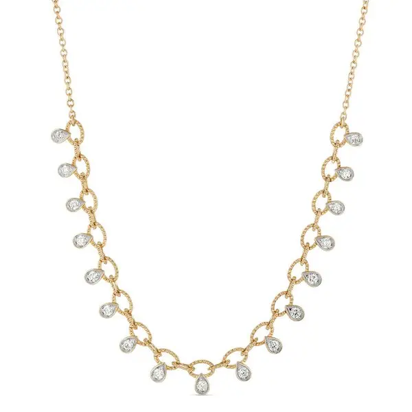 Benbridge Oval Link Diamond Necklace - Tt