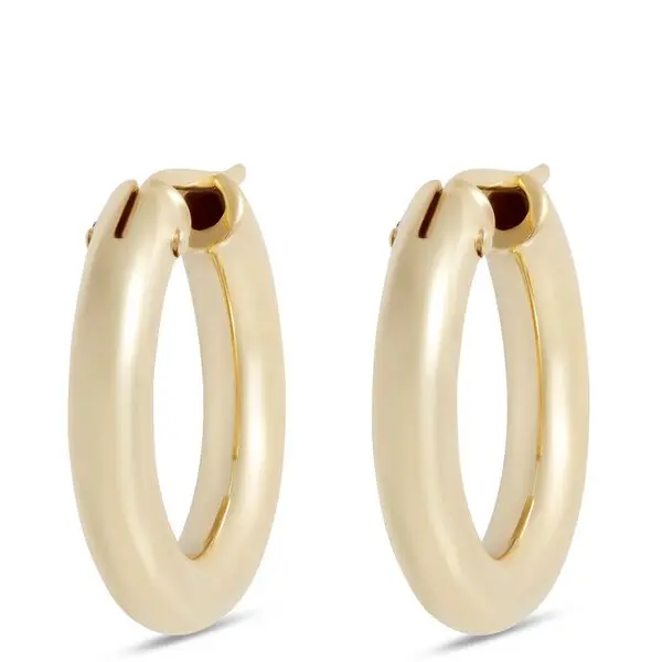 TOSCANO 21mm 14k Yellow Gold Round Hoop Earrings - Yg