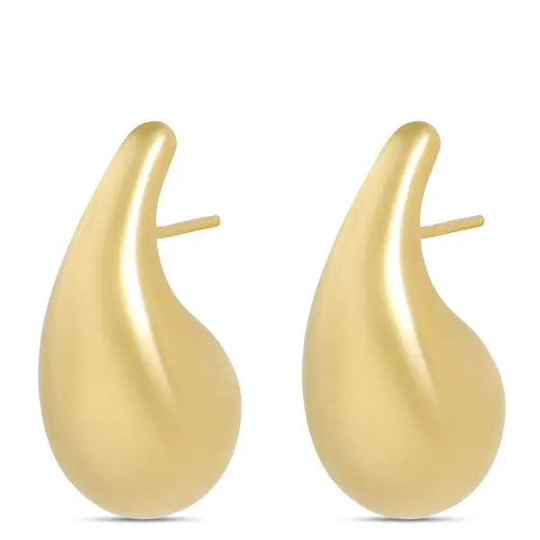 TOSCANO 14k Yellow Gold Teardrop Stud Earrings - Yg