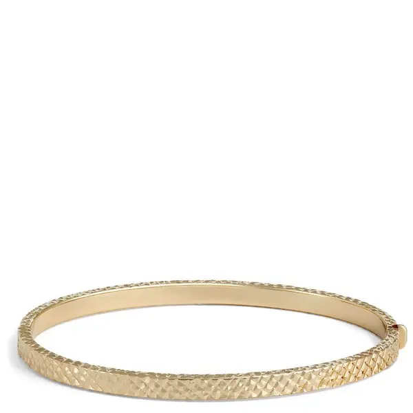 TOSCANO 14k Yellow Gold Diamond Cut Oval Bracelet - Yg