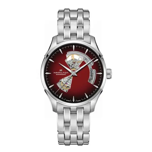 Hamilton Jazzmaster Open Heart Auto Watch - Stainless Steel