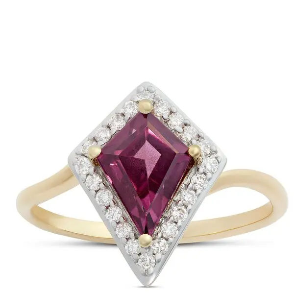 Benbridge Kite Garnet Ring In 14k Yellow Gold - Red