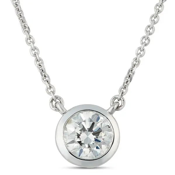 Benbridge Bezel-set Solitaire Diamond Necklace - J
