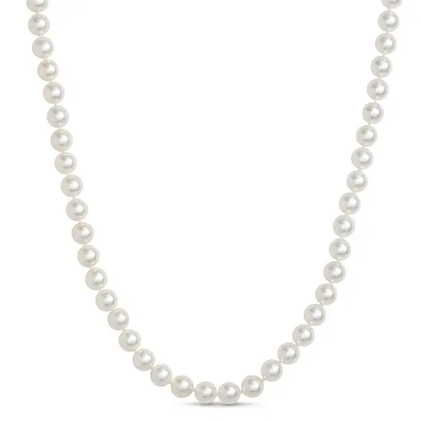 Benbridge 18-inch Akoya Pearl Necklace In 18k Gold - White