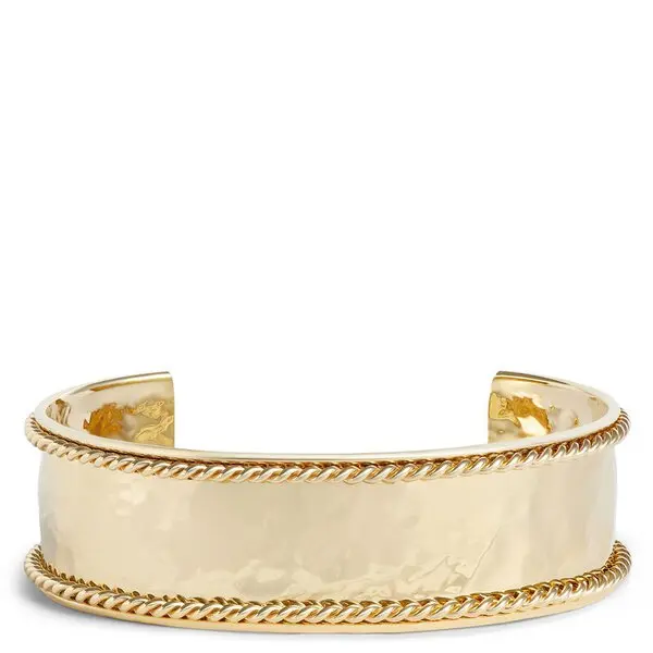 TOSCANO 20mm Beaded Cuff In 14k Yellow Gold - Yg