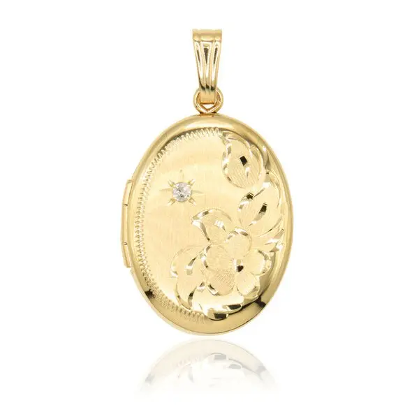 Benbridge Hand Engraved Oval Locket, 14k Yellow Gold - Yg