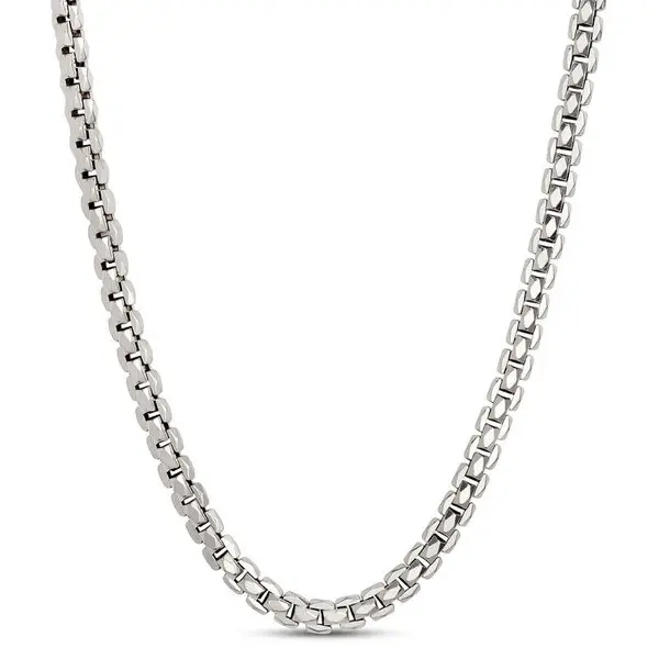 TOSCANO 24-inch Diamante Link Necklace In 14k White Gold - Wg