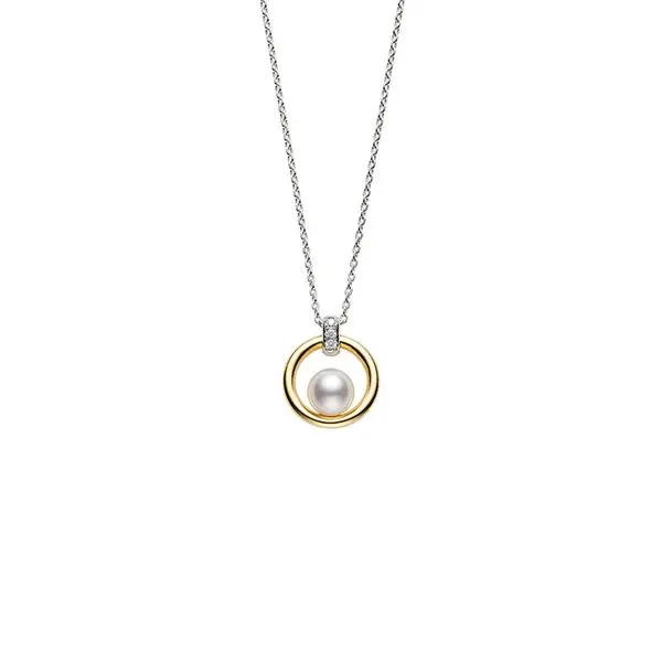 Mikimoto Akoya Pearl And Diamond Pendant - White