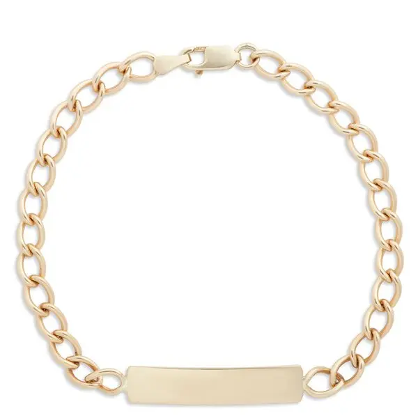 Benbridge Engravable 14k Yellow Gold Baby Curb Link Bracelet - Yg